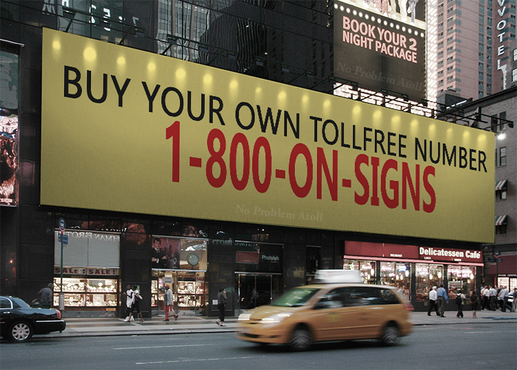 Marketing Advertising Tollfree 800 Phone Number 800-66-Signs / 1-800-ON ...